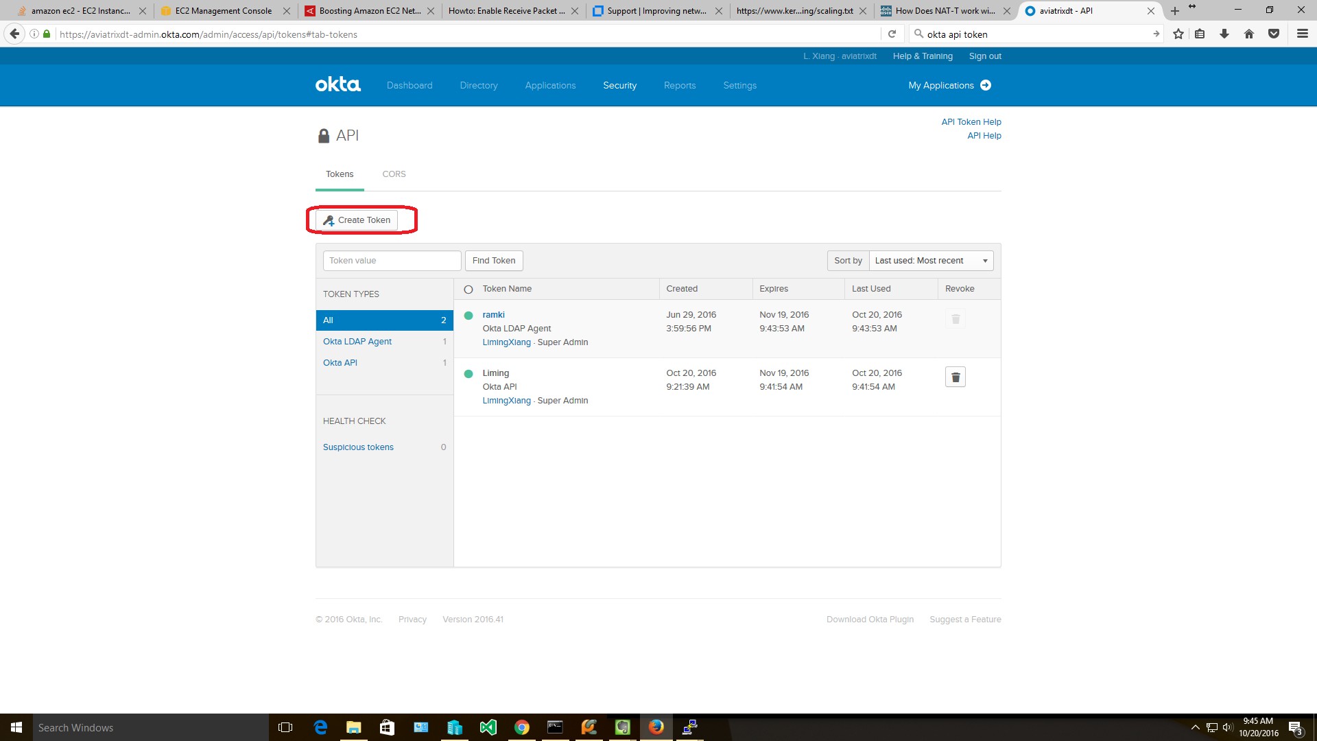 Okta Authentication with Okta API Token :: Documentation
