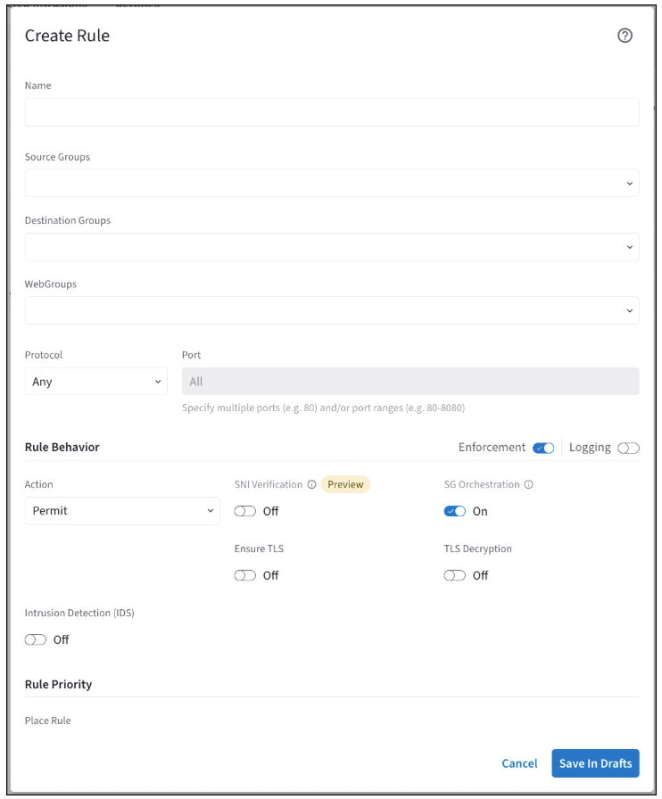 Configuring Distributed Cloud Firewall :: Documentation