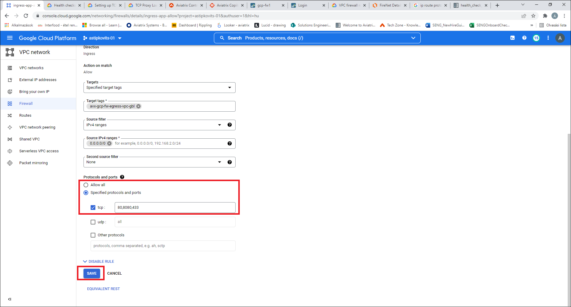 Ingress Protection via Aviatrix Transit FireNet with Palo Alto in GCP :: Documentation