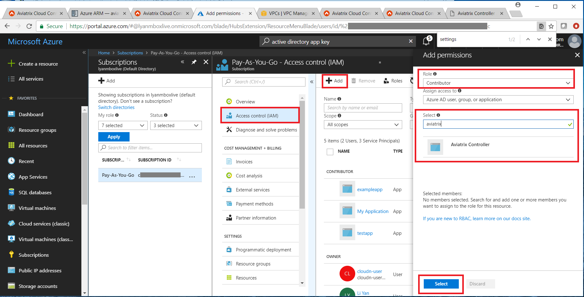 Setting Up Azure Account Credentials Documentation
