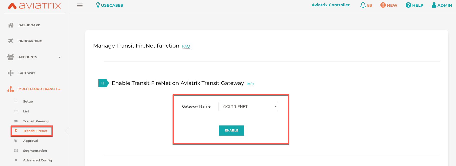Transit FireNet Workflow for OCI :: Documentation